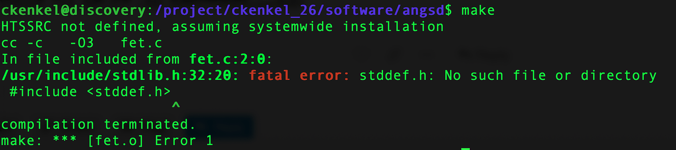 C/C++ module for stddef.h? - Software and Programming - USC Advanced ...
